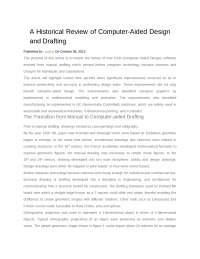 History OF Computer Aided Design AND Drafting - Docsity
