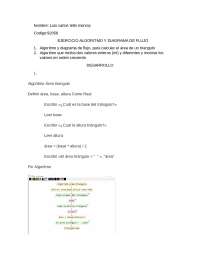 Algoritmo de programacion - Docsity
