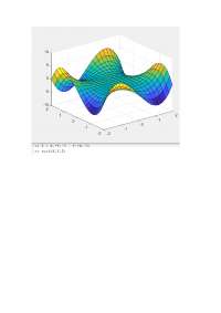 Gráfica 3D en matlab - Docsity