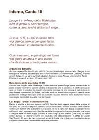Inferno, Canto 18 Divina Commedia - Docsity