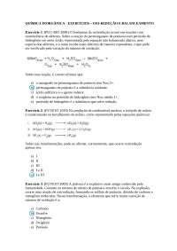 OXI-REDUÇÃO E BALANCEAMENTO - Docsity