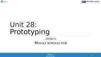 Prototyping - Module intro - Docsity