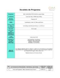 ESCALETA DE GUIA DE RADIO - Docsity