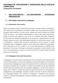 EDUCABILITA', EDUCAZIONE E PEDAGOGIA NELLA SOCIETÀ' COMPLESSA. Agostino ...