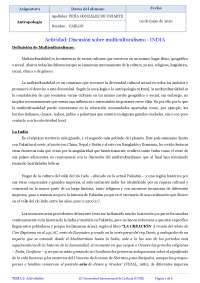 TRABAJO SOBRE MULTICULTURALISMO - Docsity