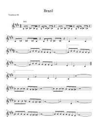 Partitura Brazil Tromba - Docsity