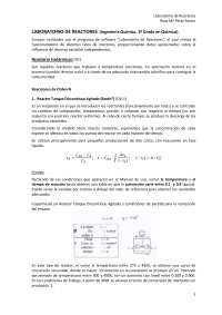 Laboratorio de Reactores - Docsity