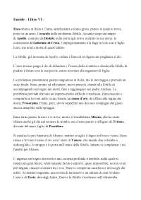 Riassunto libro VI ENEIDE - Docsity
