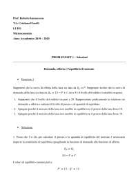 Eserciziario di Microeconomia - Docsity