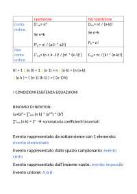 Calcolo combinatorio - Docsity