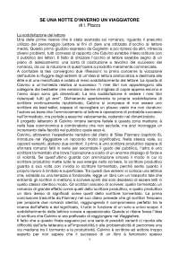 "Se una notte d'inverno un viaggiatore" - Italo Calvino - Docsity