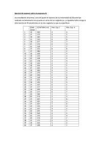 Práctica R EJERCICIO para resolver - Docsity