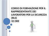 Corso RLS modulo 2 - sicurezza - Docsity