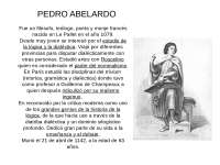 Filosofía de Pedro Abelardo - Docsity