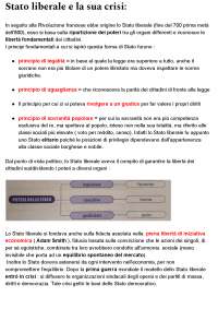 Stato liberale- Stato democratico e Stato moderno - Docsity