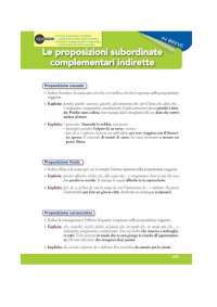 Proposizione Subordinate - Docsity