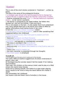 Analisi di Eveline Joyce - Docsity