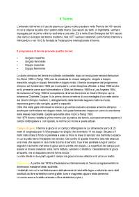 Il tennis origini e gioco - Docsity