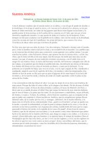 José Martí: Nuestra América - Docsity