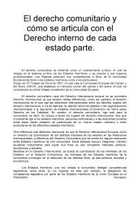 Derecho comunitario Resumen Uruguay - Docsity