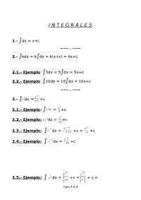 Integrales formulas y ejemplos - Docsity