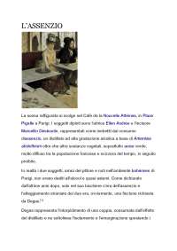 L'assenzio quadro descrizione approfondita - Docsity