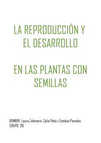 BIOLOGÍA PLANTAS: POLINIZACIÓN... - Docsity