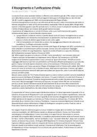 Il Risorgimento italiano - Docsity