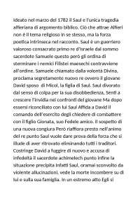 Saul - Opera Alfieri - Docsity