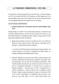 La transición y la democracia - Docsity