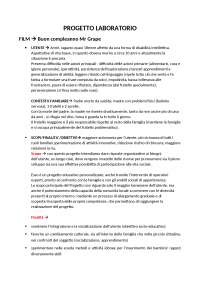 Esempio progetto intervento formativo educativo - Docsity