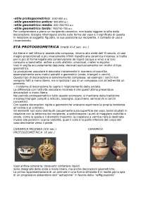 Età protogeometrica e geometrica (da bejor) - Docsity