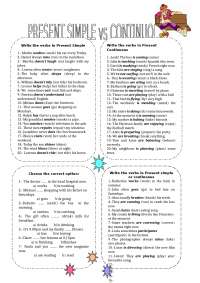 Present-simple-vs-present-continuous - Docsity