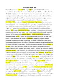 Giacomo Leopardi, vita, opere e pessimismo - Docsity