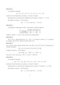 Esercizi Svolti di Statistica - Docsity