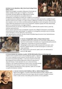 Carracci e Caravaggio - Docsity