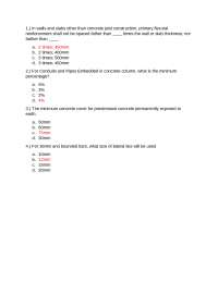 Structural Analysis examination for architecture - Docsity