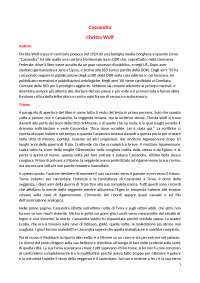 Riassunto "Cassandra" - Christa Wolf | Sintesi del corso di Letteratura ...