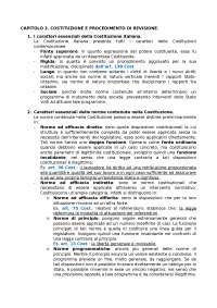 COSTITUZIONE E PROCEDIMENTO DI REVISIONE - Docsity