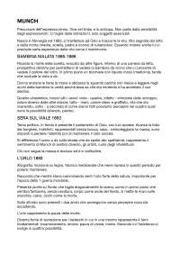 Munch, descrizione vita e opere - Docsity