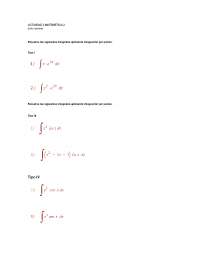 Ejercicios de Integrales - Docsity