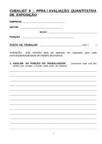 CHECKLIST DO PPRA - Docsity