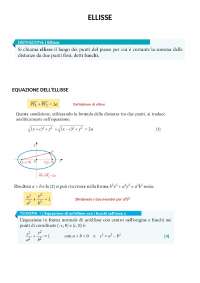 Teoria, esercizi ed esempi ellisse - Docsity