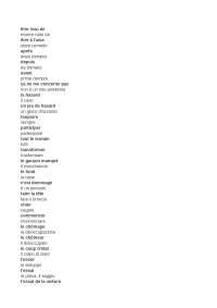 Lessico/parole in lingua francese - Docsity