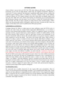 Alfieri e il Saul in sintesi - Docsity