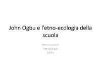 John Ogbu e letno-ecologia della scuolawr+èegporkjgioerjkgiojerqgherg ...