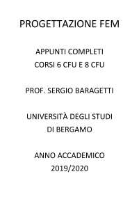 Progettazione FEM - Parte 1 - Docsity