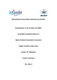 Actividades Complementarias Biológicas - Docsity