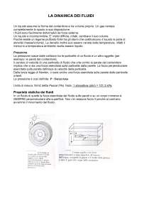 Teoria sulla fisica dei fluidi - Docsity