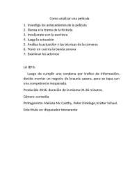 Como se debe analizar una pelicula - Docsity